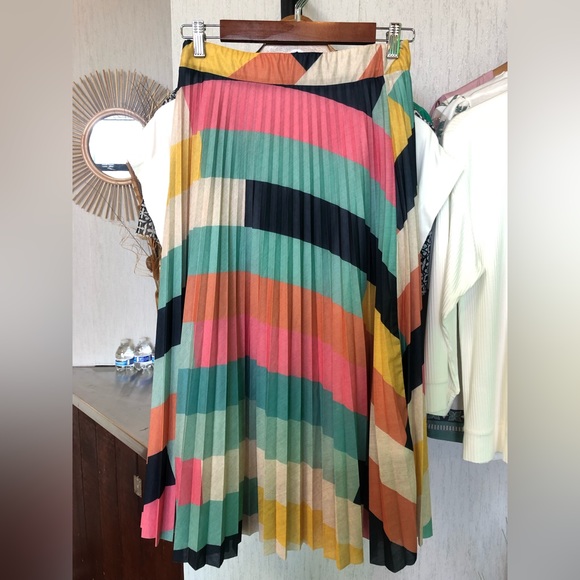 Skirts | Colorful Pleated Skirt | Poshmark